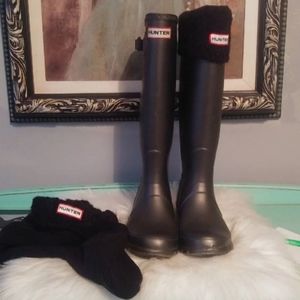 Hunter | Shoes | Hunter Tall Boots Complete With Socks | Poshmark